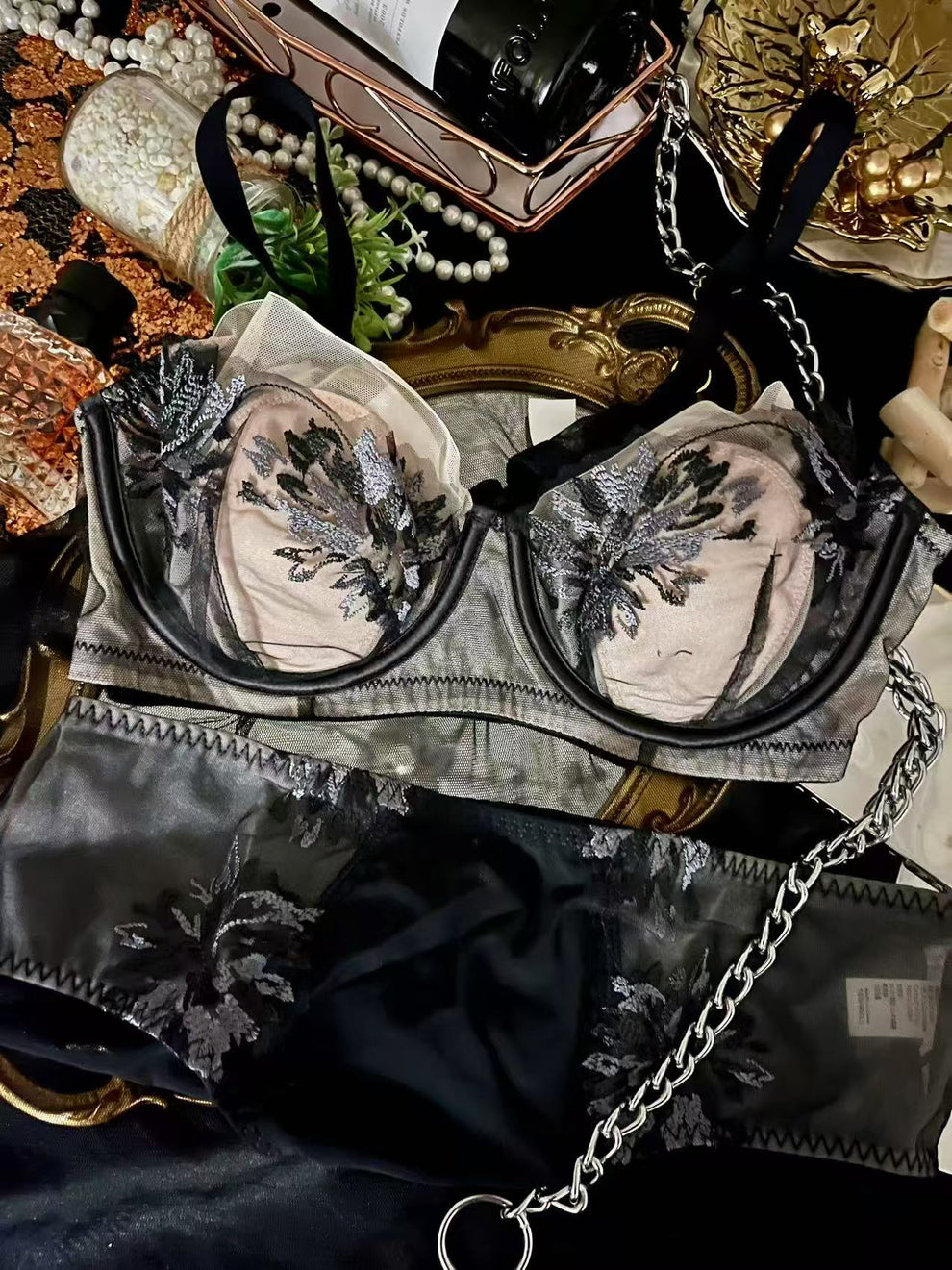 Embroidered Nightfall Set – MyBeautylab